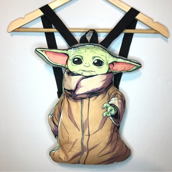 Star Wars | Accessories | Star Wars Baby Yoda Plush Zip Backpack Kids ...